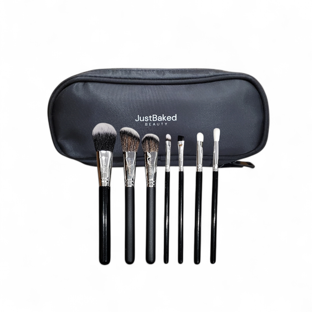 8 Piece Essentials Brush Set with Case – JustBaked Beauty